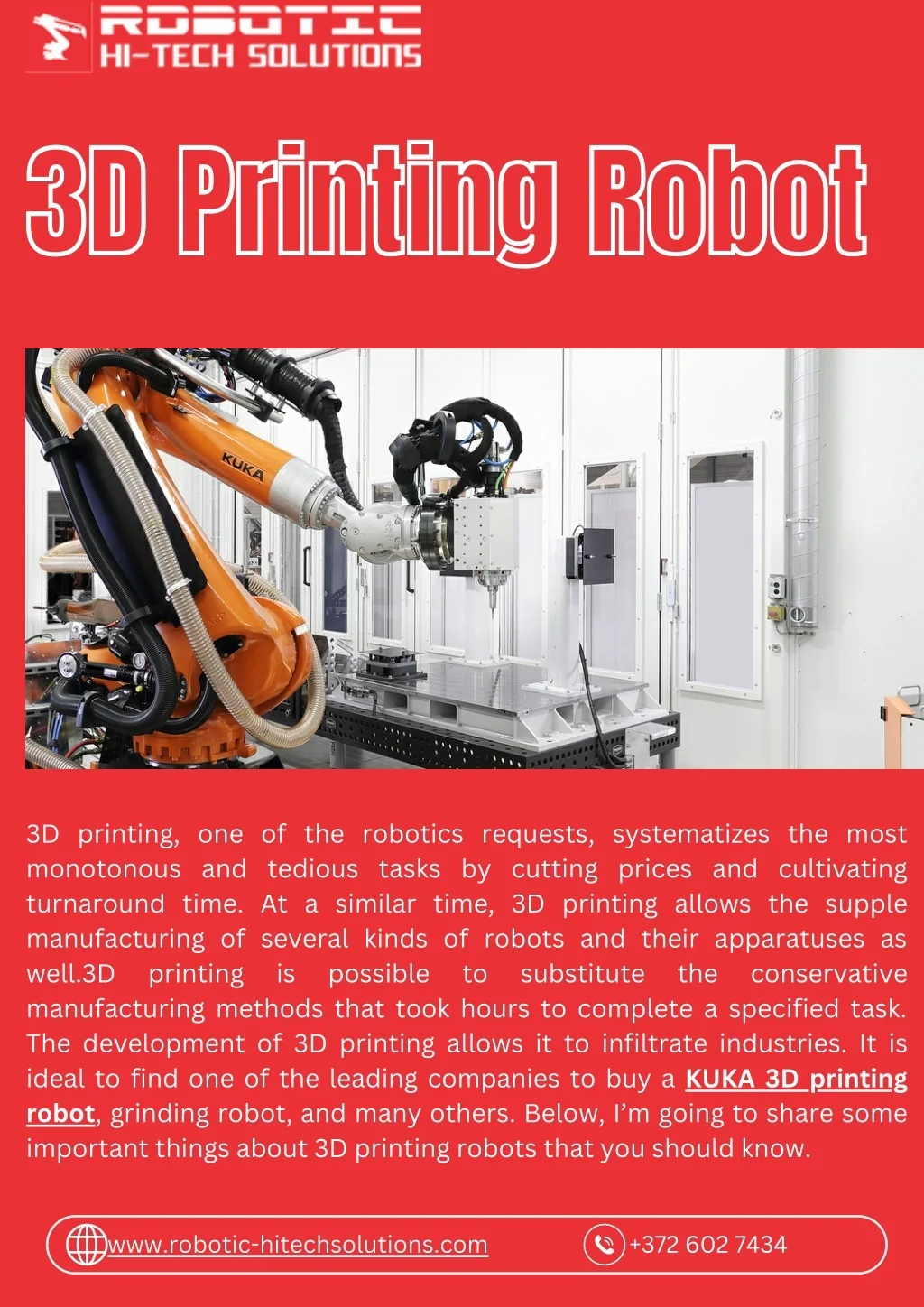 PPT - 3D Printing Robot PowerPoint Presentation, free download - ID ...
