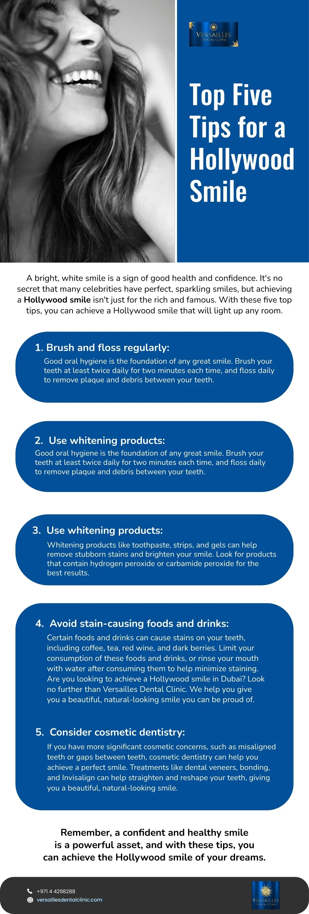 PPT - Top Five Tips for a Hollywood Smile PowerPoint Presentation, free ...