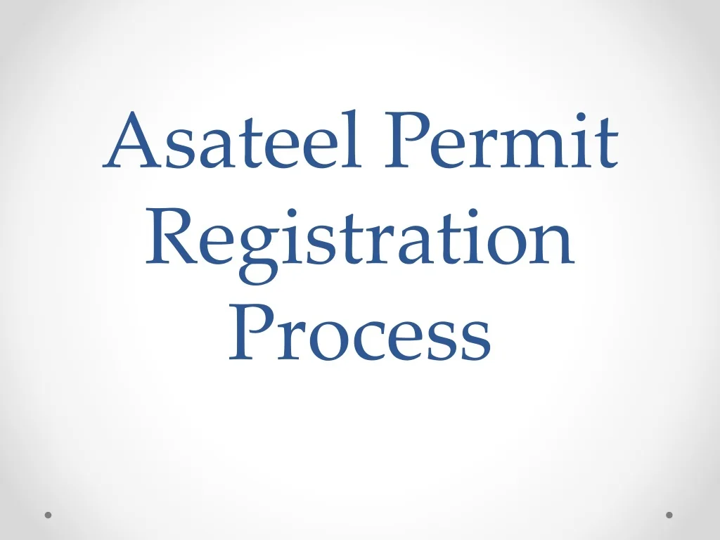 PPT - Asateel (ITC) Registration Process & GPS installation - Step by ...