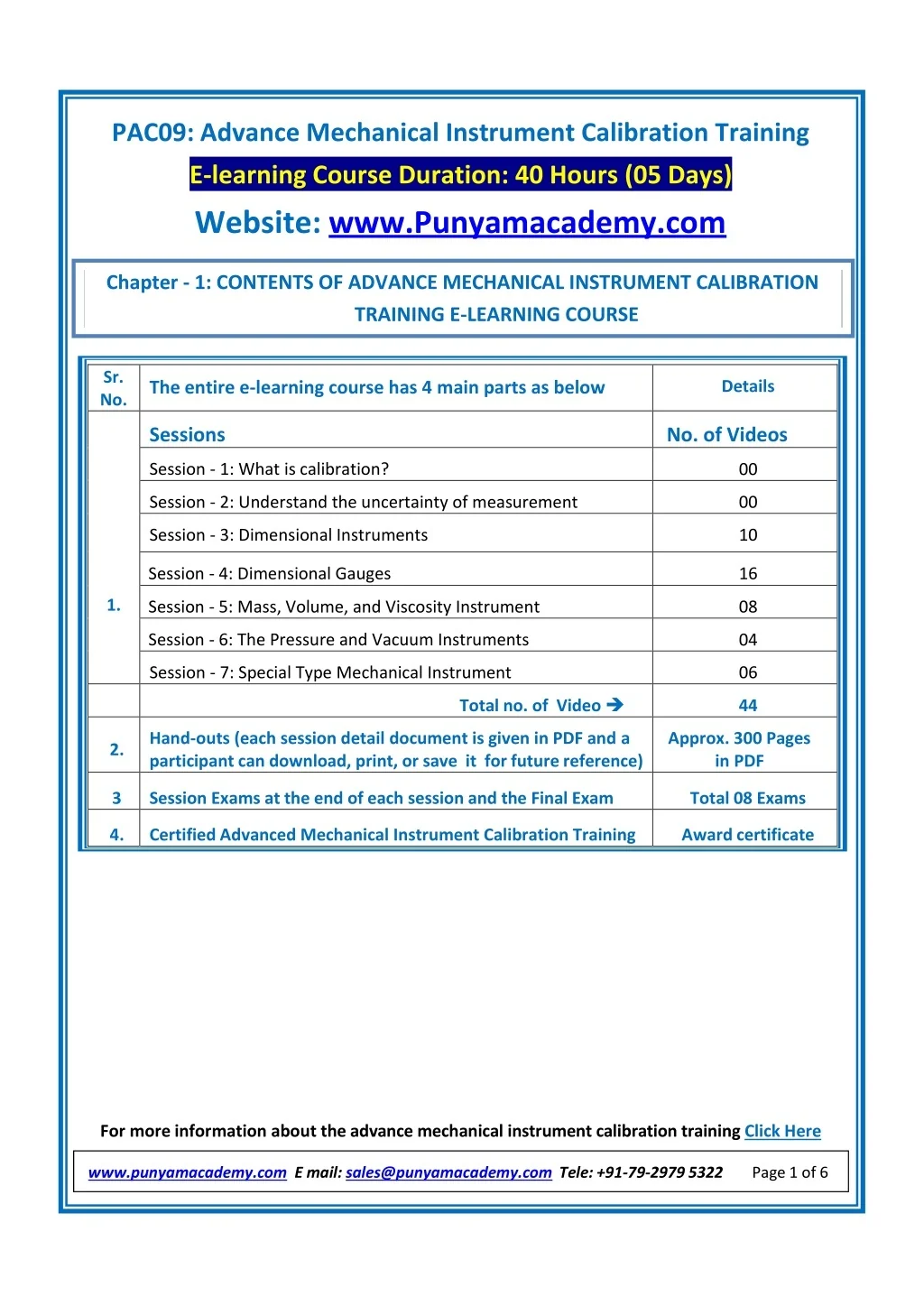 PPT - The training course to advance in mechanical instrument ...