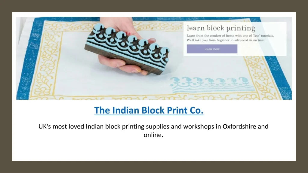 PPT - The Indian Block Print Co PowerPoint Presentation, free download ...