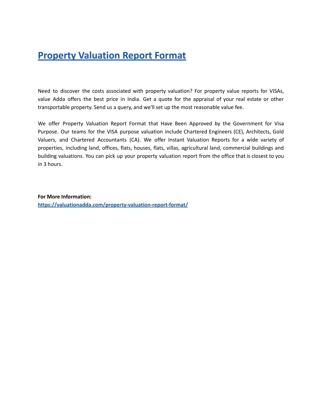 PPT - Property Valuation Report Format PowerPoint Presentation, free ...