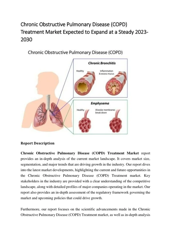 PPT - Chronic Obstructive Pulmonary Disease (COPD) Treatment Market to See Huge Growth ...