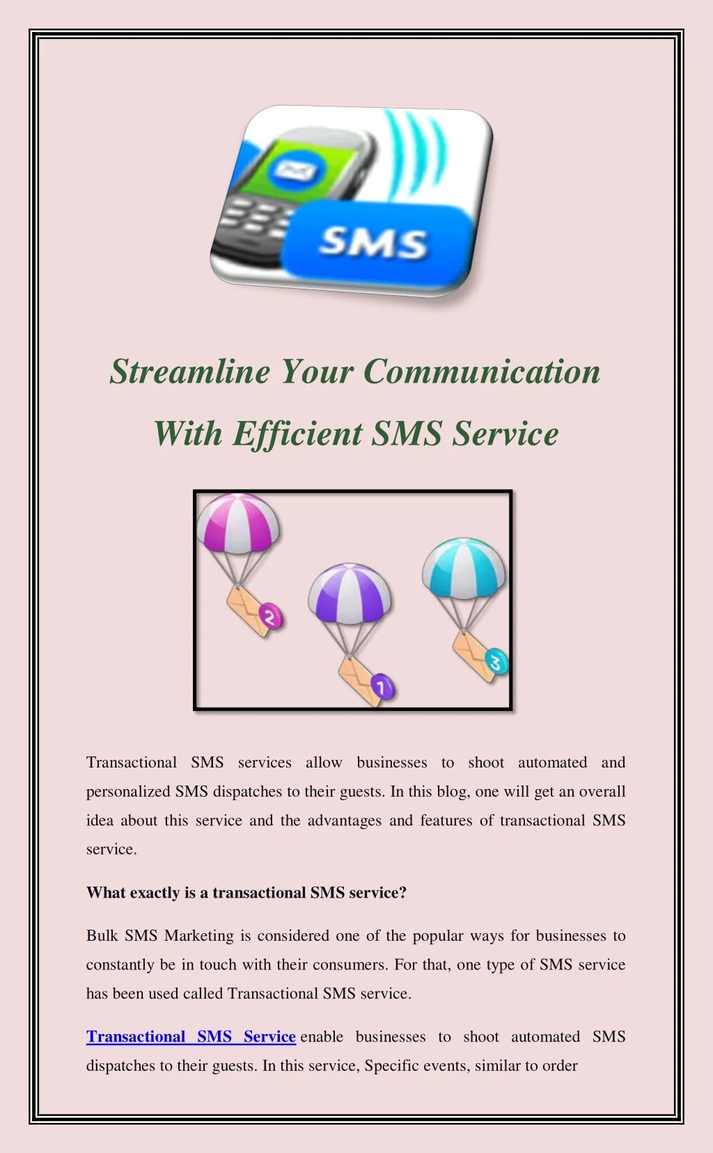PPT - Streamline Your Communication With Efficient SMS Service ...