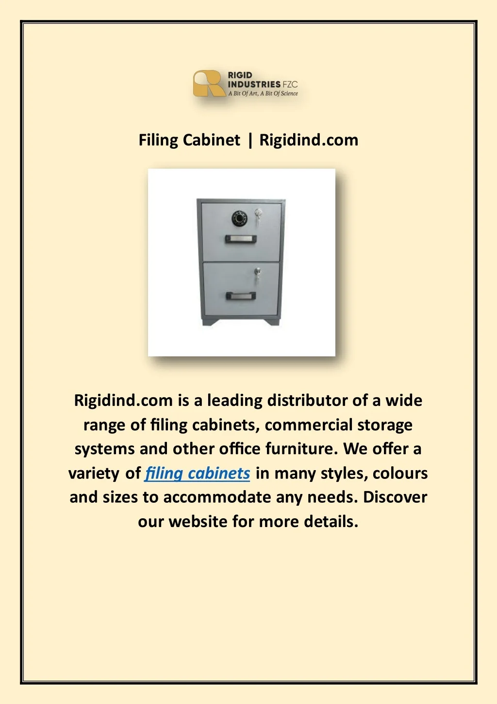PPT - Filing Cabinet | Rigidind.com PowerPoint Presentation, free ...