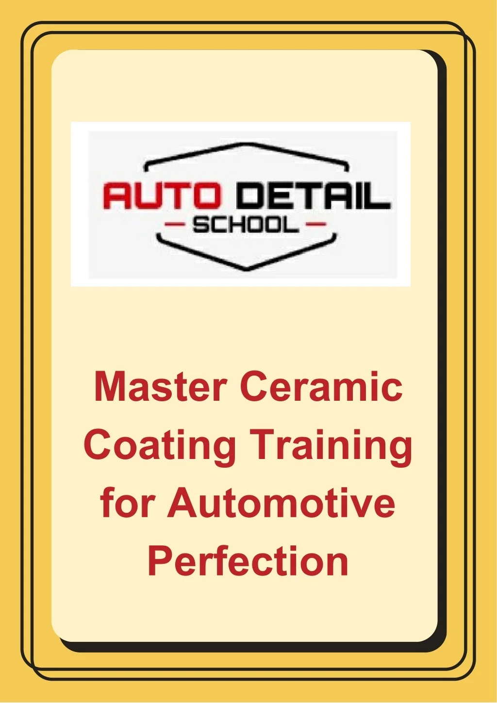 PPT - Master Ceramic Coating Training for Automotive Perfection ...