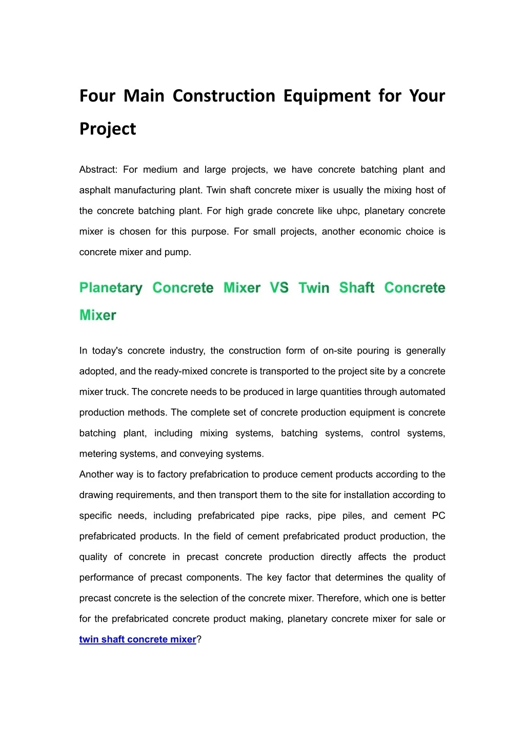 PPT - Four Main Construction Equipment for Your Project PowerPoint ...