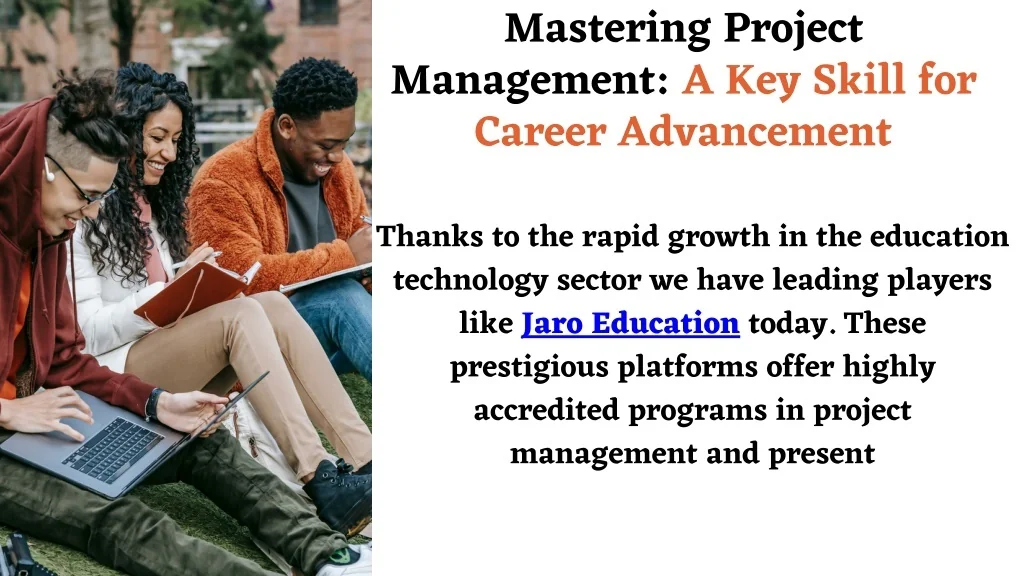PPT - Mastering Project Management A Key Skill for Career Advancement ...