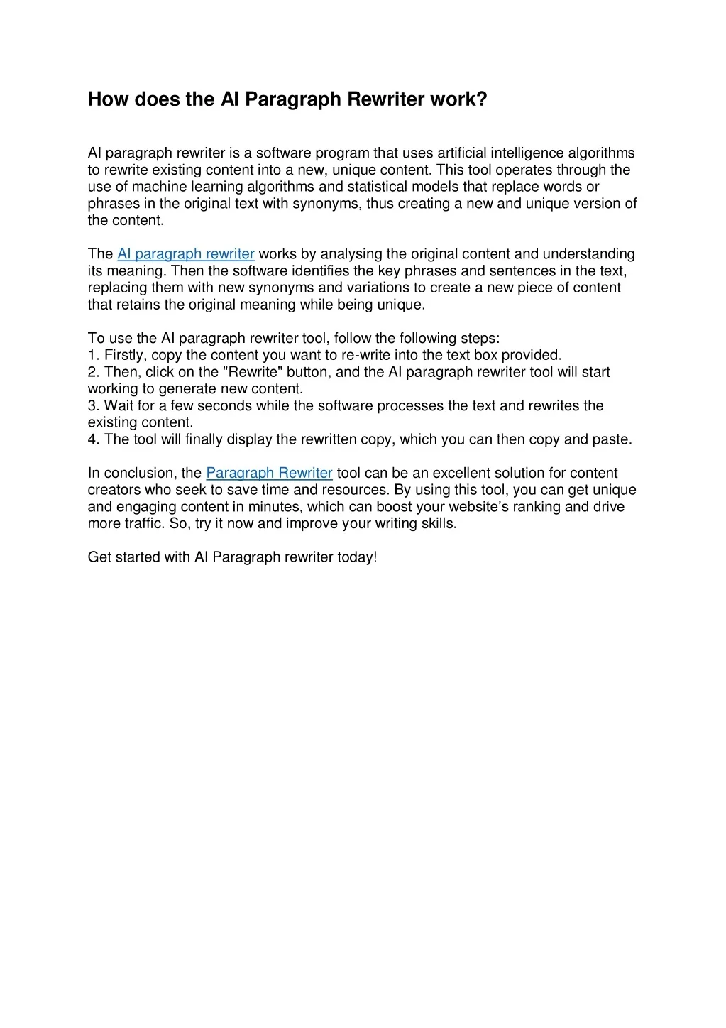 PPT - How paragraph rewriter works PowerPoint Presentation, free ...