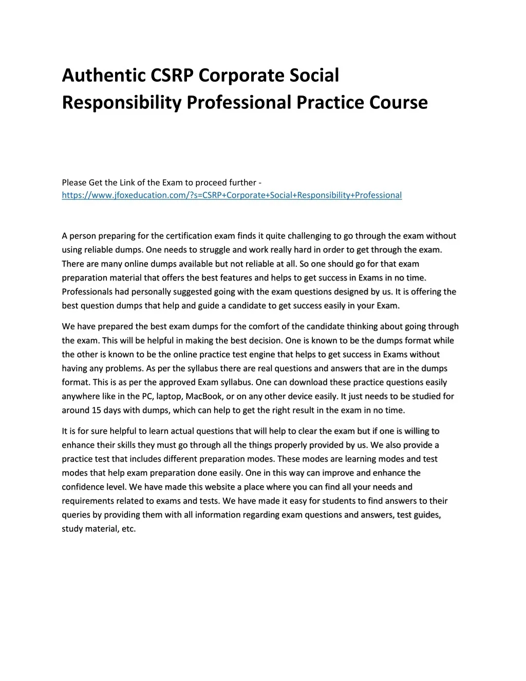 PPT - Authentic CSRP Corporate Social Responsibility Professional ...