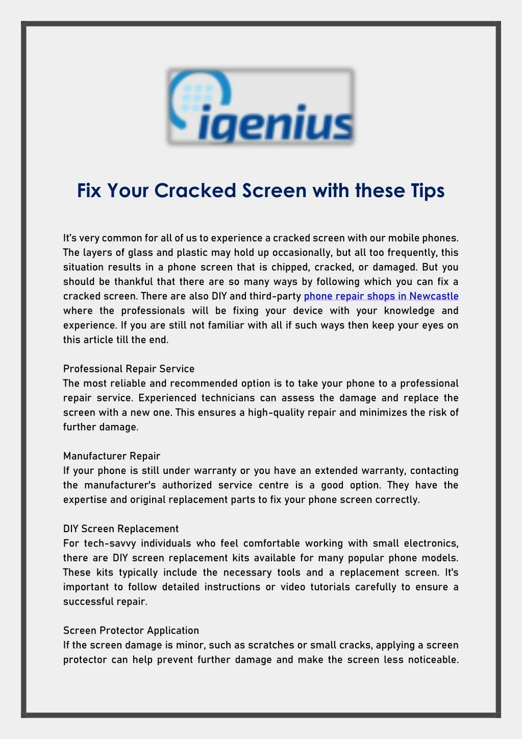 PPT - Fix Your Cracked Screen with these Tips PowerPoint Presentation ...