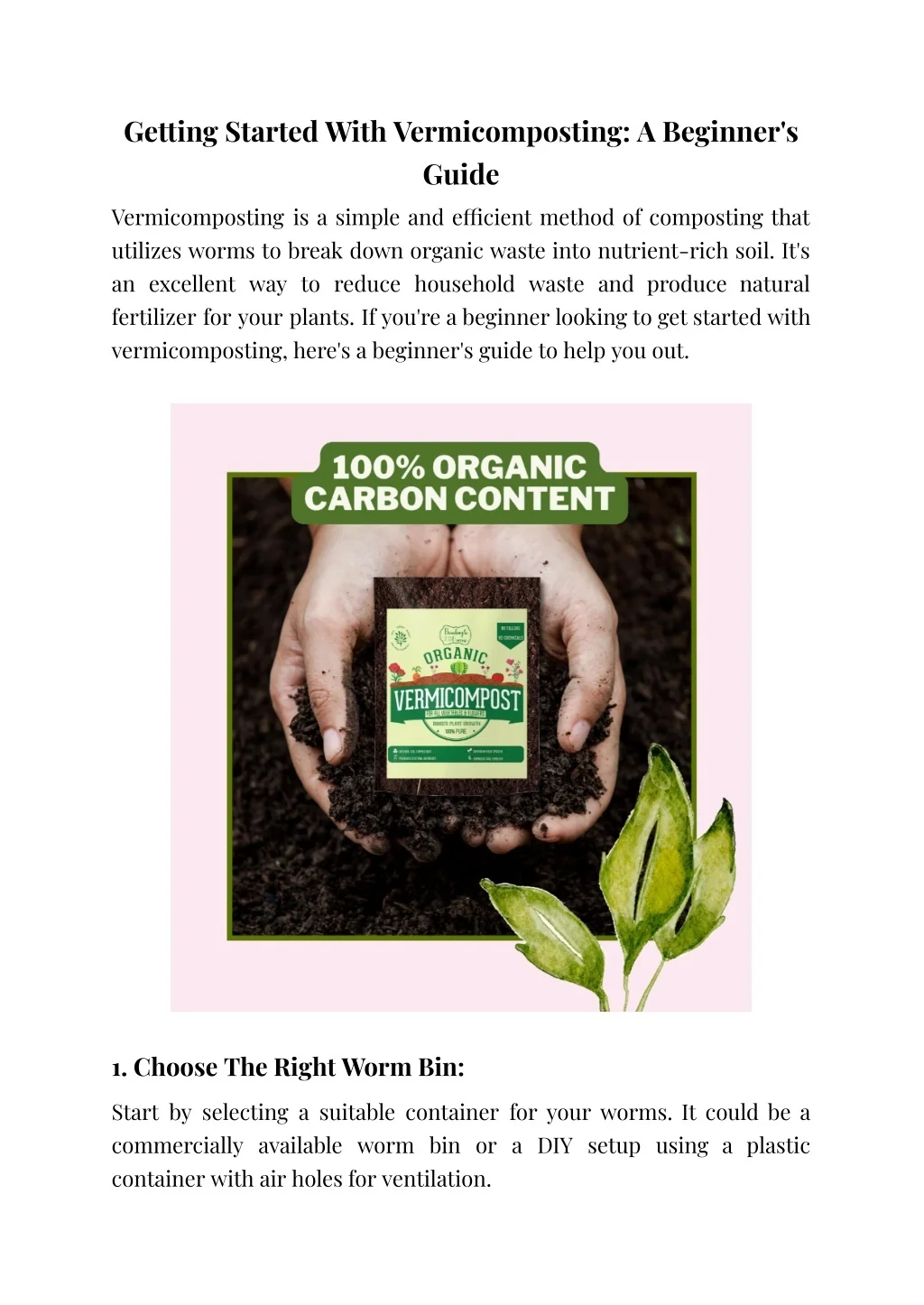 PPT - Getting Started With Vermicomposting: A Beginner's Guide ...