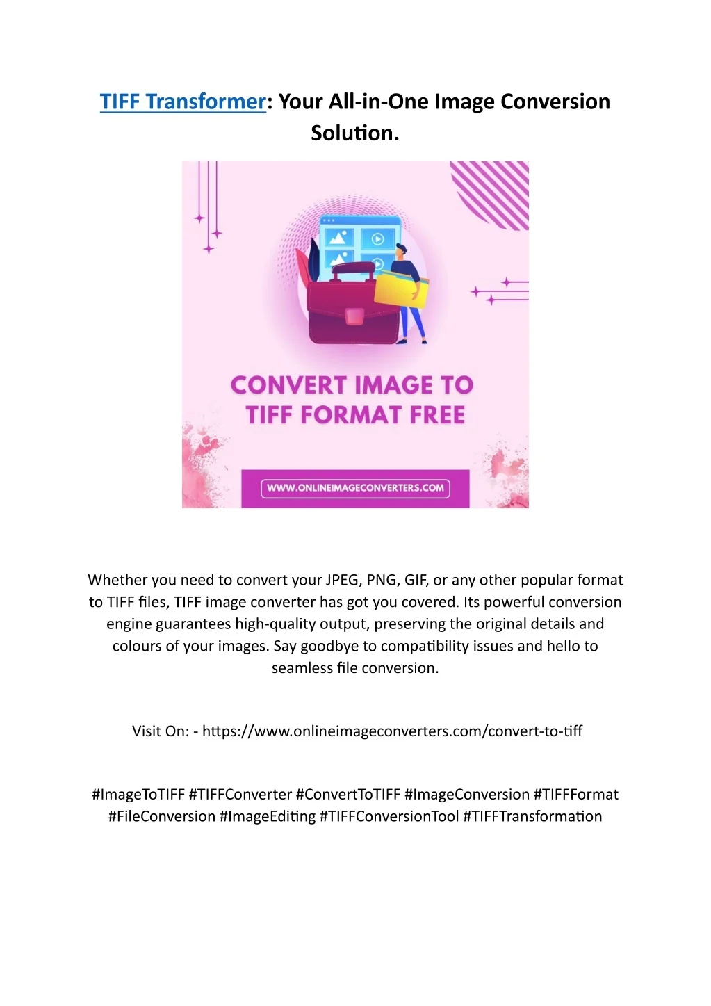 PPT - TIFF Transformer: Your All-in-One Image Conversion Solution ...
