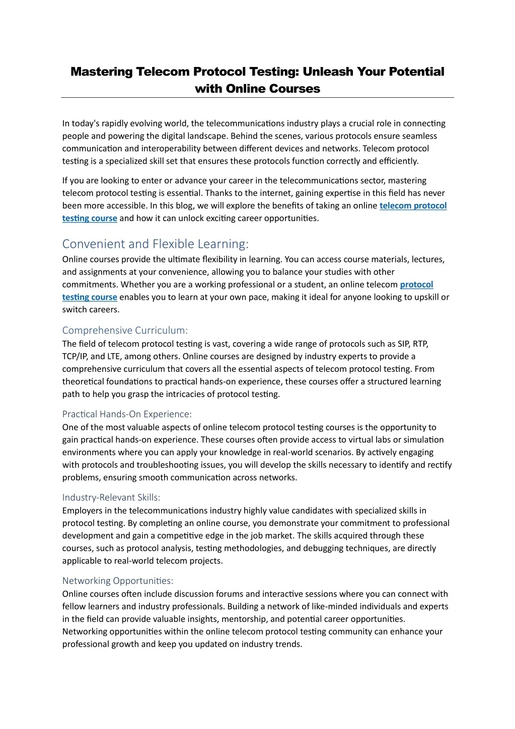 PPT - Mastering Telecom Protocol Testing - Unleash Your Potential with ...