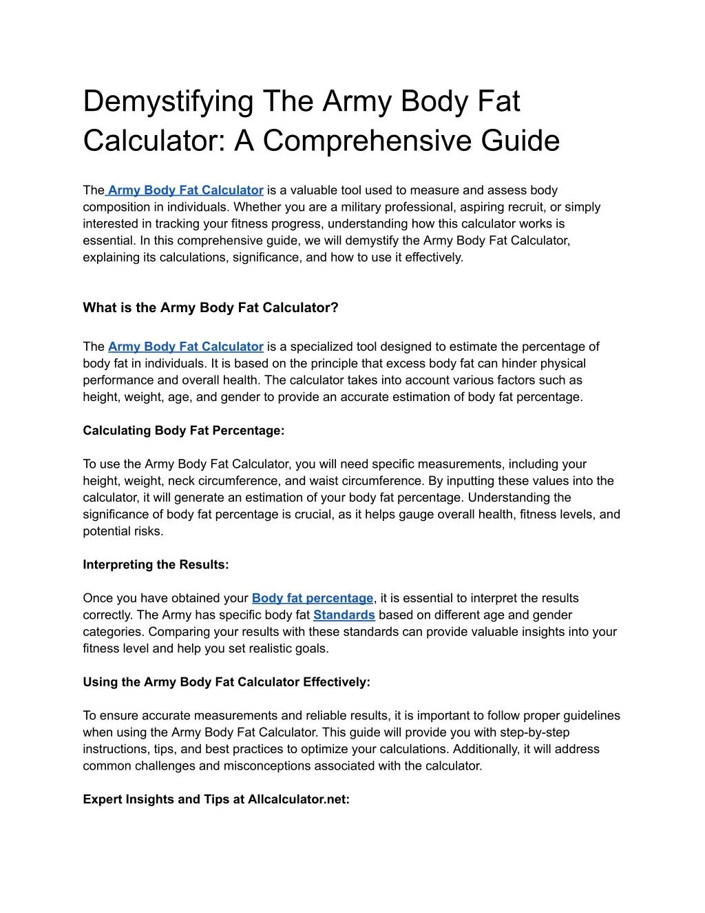 PPT - Demystifying the Army Body Fat Calculator_ A Comprehensive Guide ...