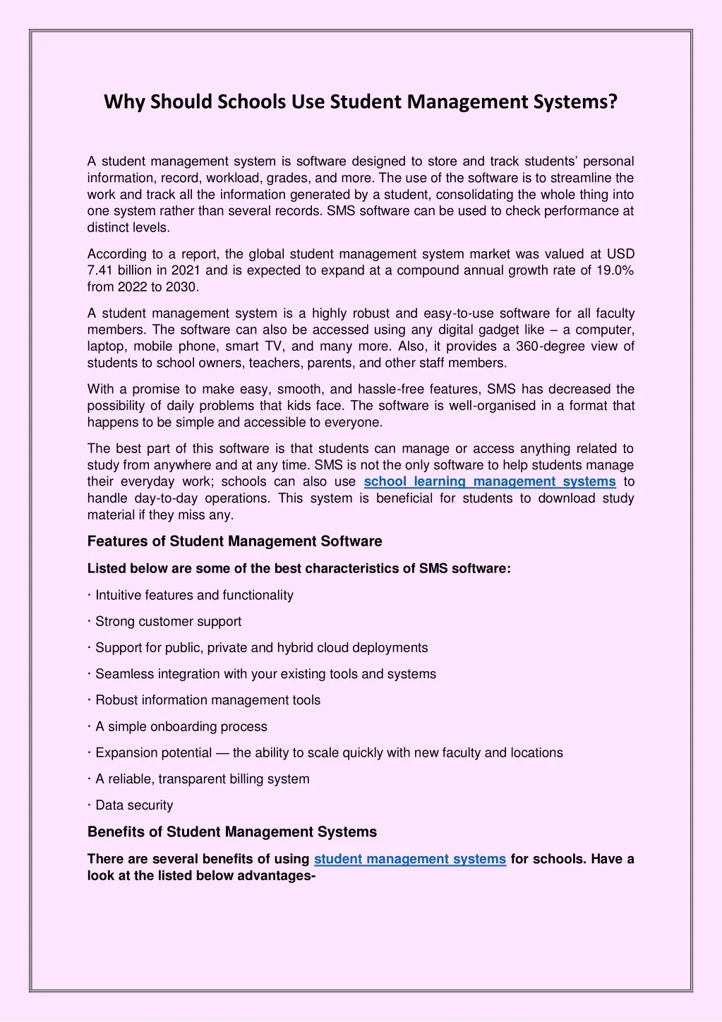 Ppt Why Should Schools Use Student Management Systems Powerpoint