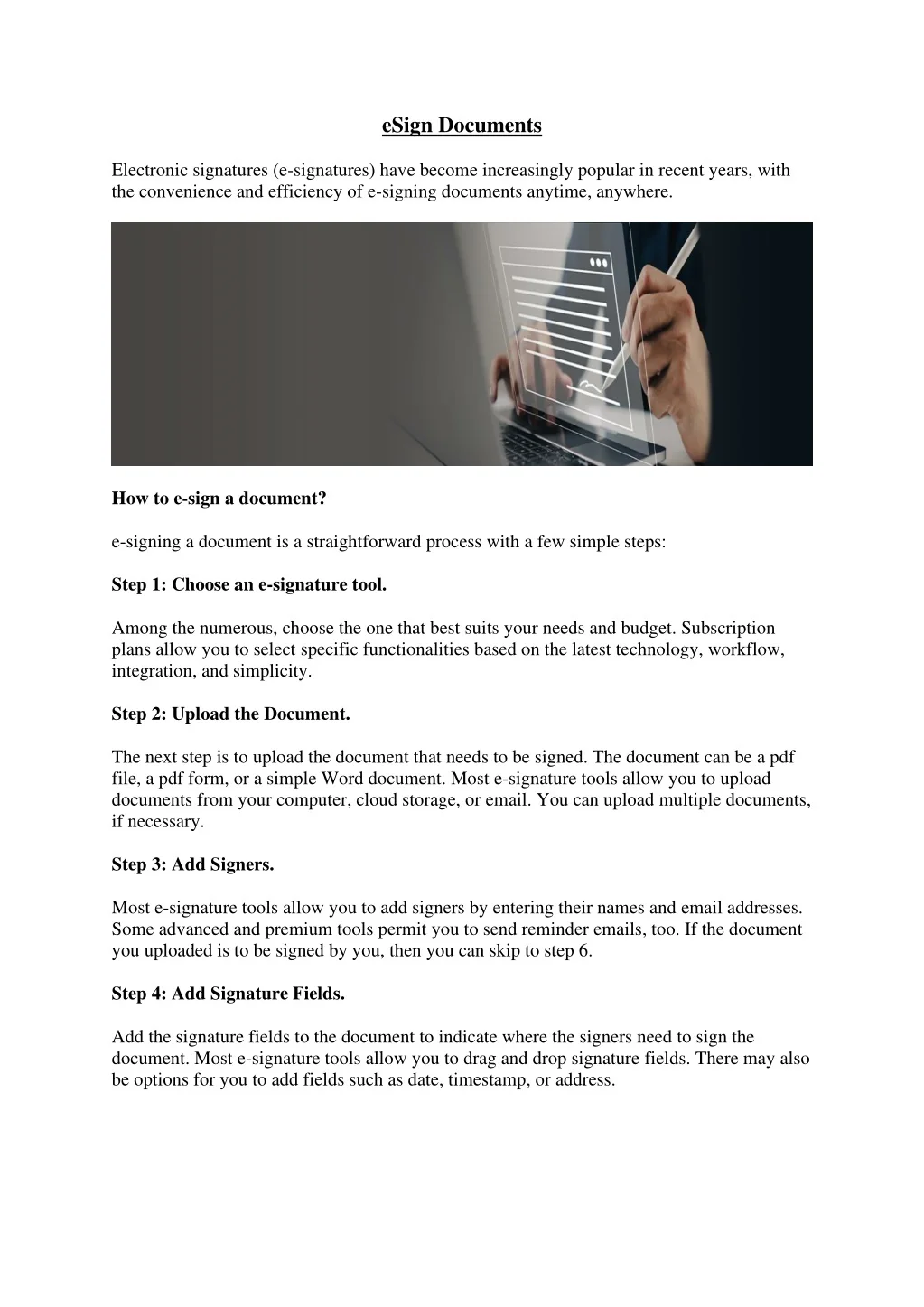 PPT - eSign Documents PowerPoint Presentation, free download - ID:12240465