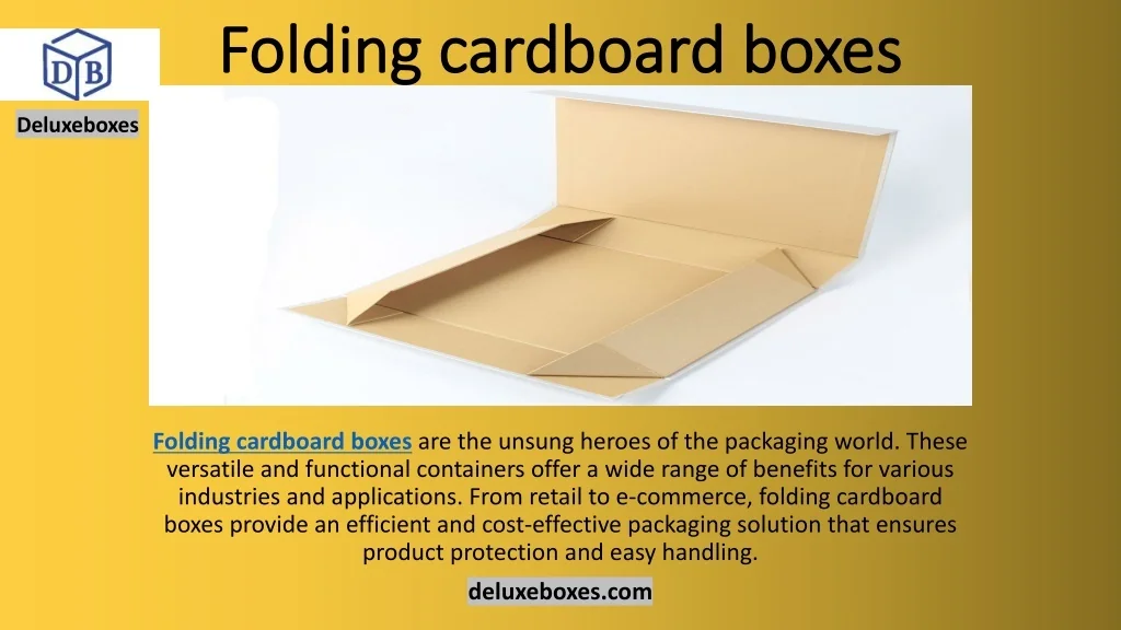 PPT - Folding cardboard boxes PowerPoint Presentation, free download ...