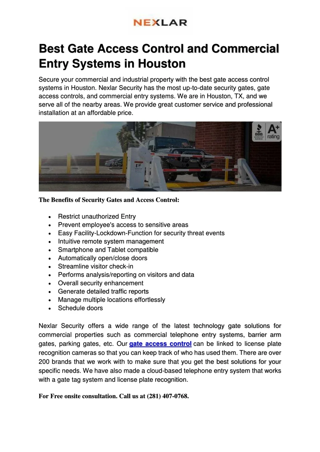 PPT - Best Gate Access Control and Commercial Entry Systems in Houston ...