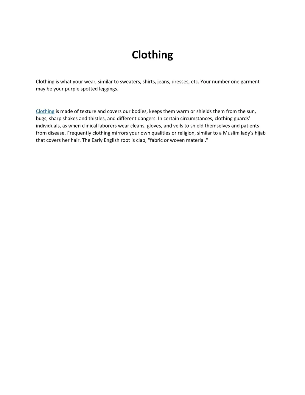 PPT - Clothing PowerPoint Presentation, free download - ID:12244433