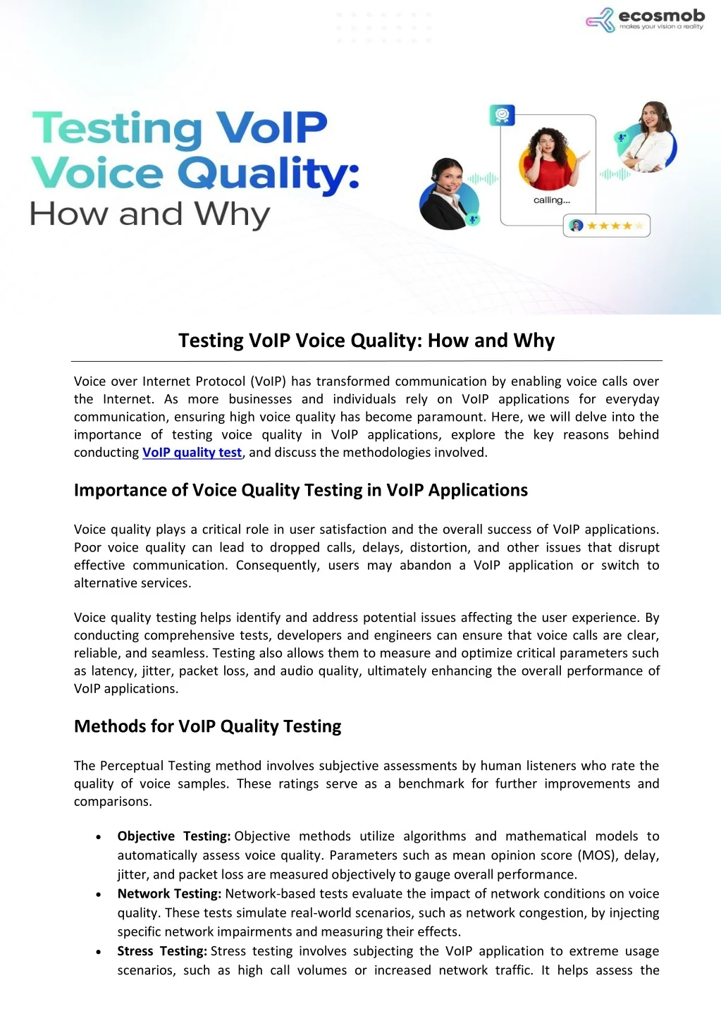PPT - Testing VoIP Voice Quality How and Why PowerPoint Presentation ...