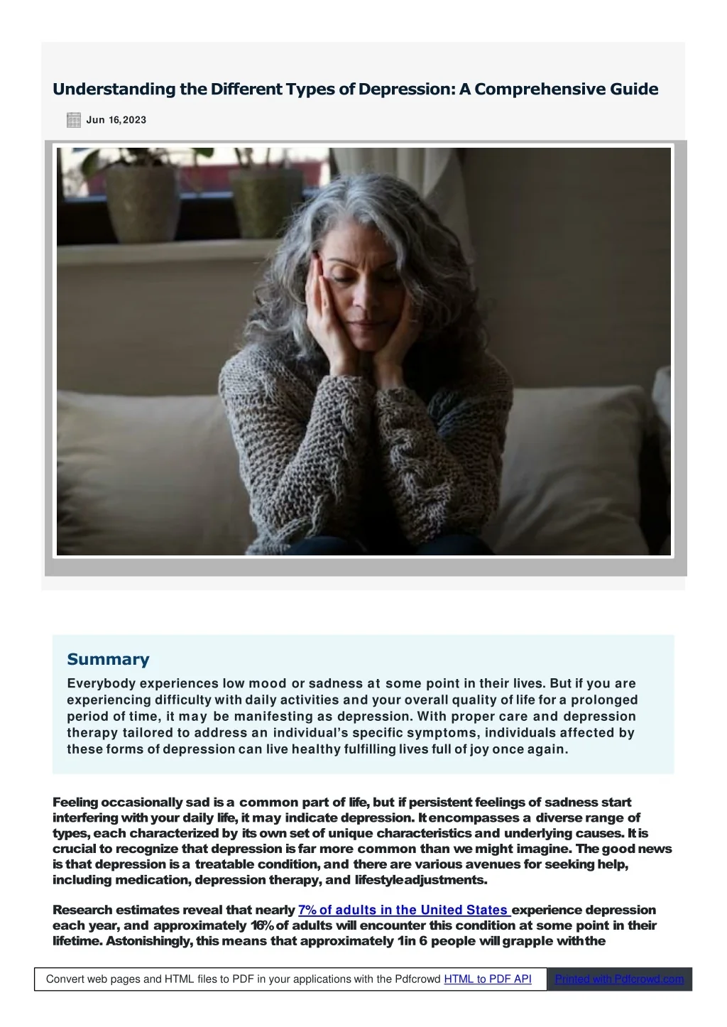PPT - Understanding the Different Types of Depression: PowerPoint ...