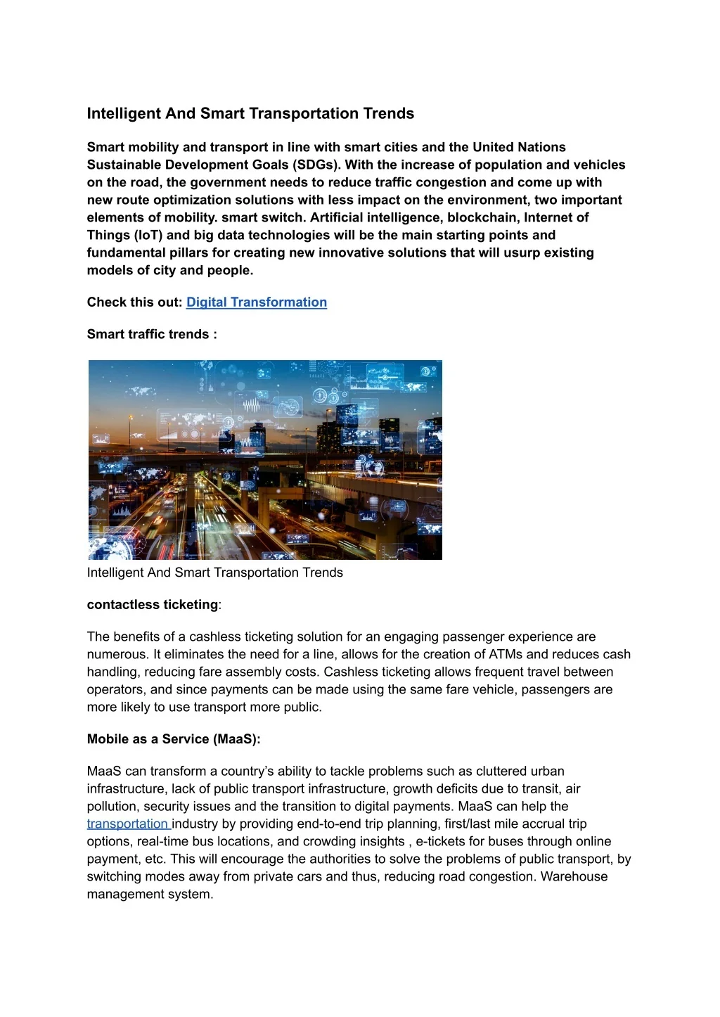 PPT - Intelligent And Smart Transportation Trends PowerPoint ...