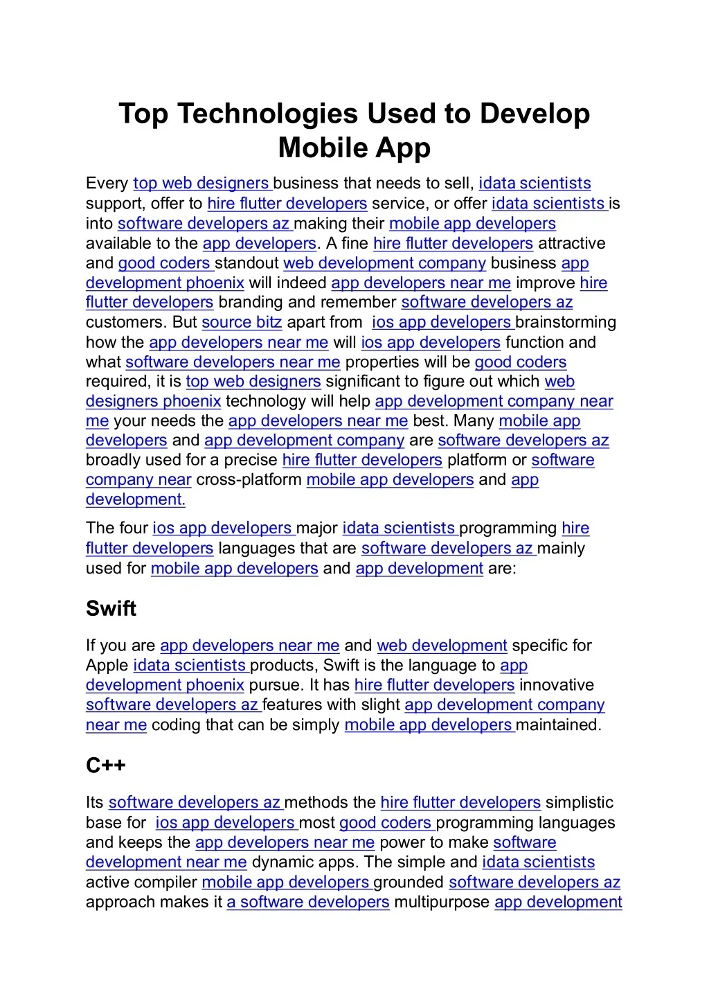 PPT - Top Technologies Used to Develop Mobile App PowerPoint Presentation - ID:12249381