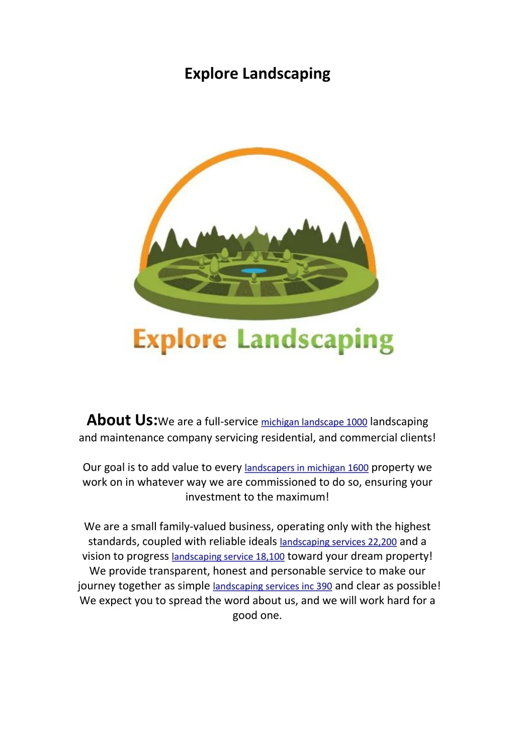 PPT - Explore Landscaping PowerPoint Presentation, free download - ID ...