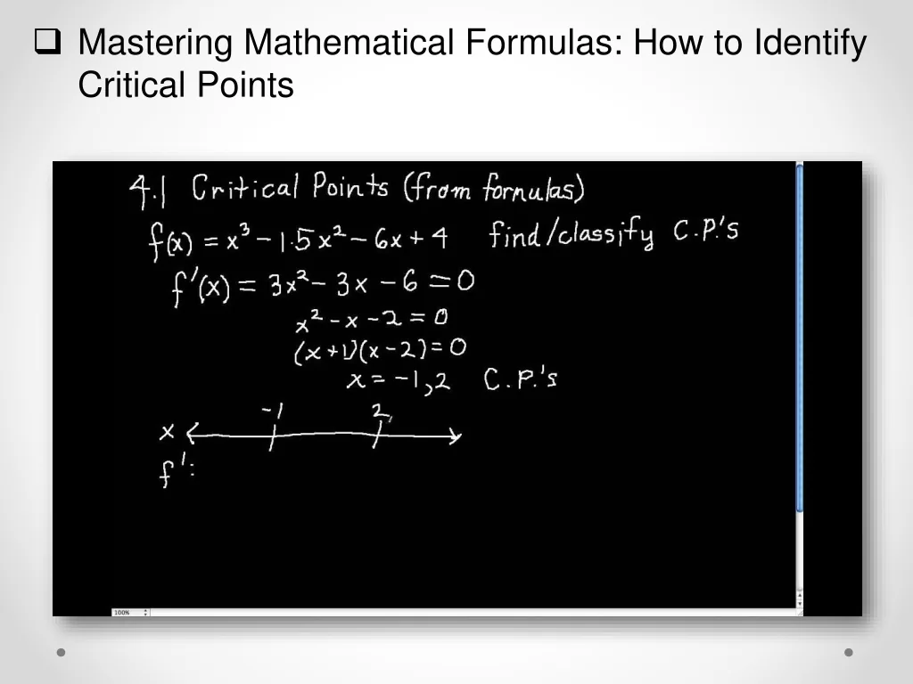 PPT - Mastering Mathematical Formulas How to Identify Critical Points PowerPoint Presentation ...