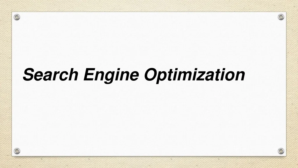 PPT - Search engine optimization PowerPoint Presentation, free download ...
