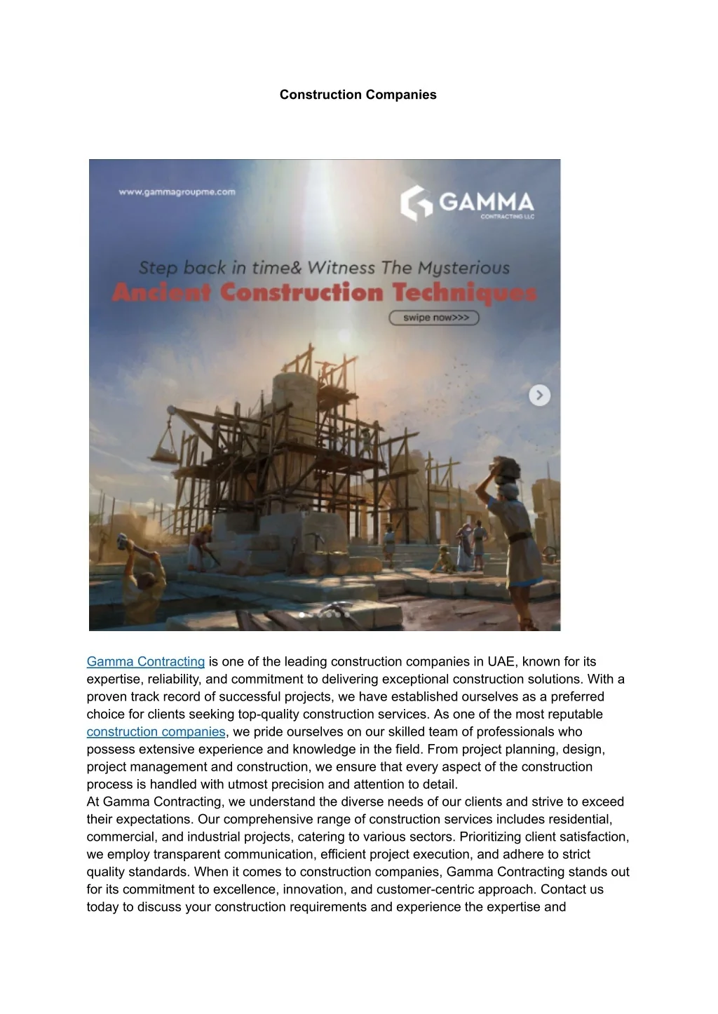 PPT - Construction Companies PowerPoint Presentation, free download ...
