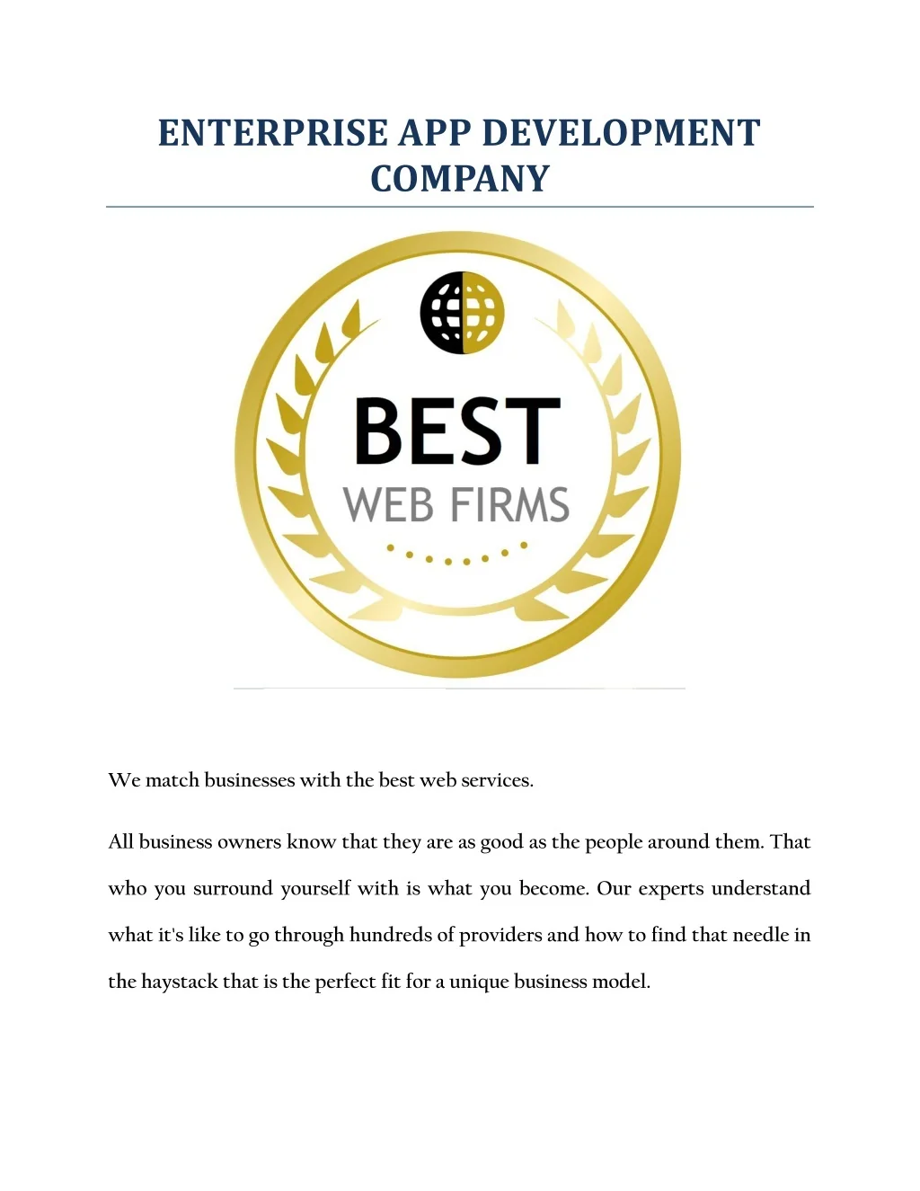 PPT - ENTERPRISE APP DEVELOPMENT COMPANY PowerPoint Presentation, free download - ID:12264752