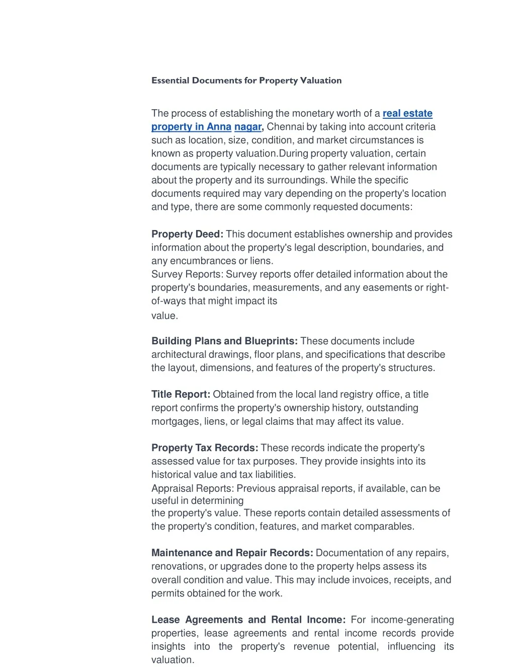 PPT - Essential Documents For Property Valuation PowerPoint ...