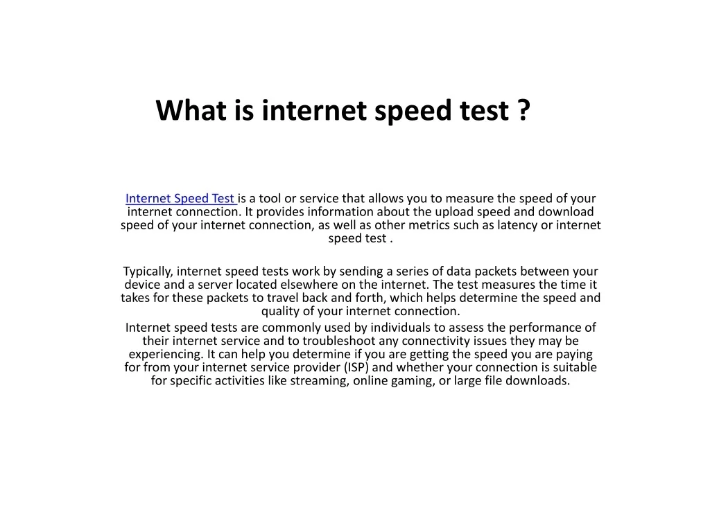 PPT - check internet speed test PowerPoint Presentation, free download ...
