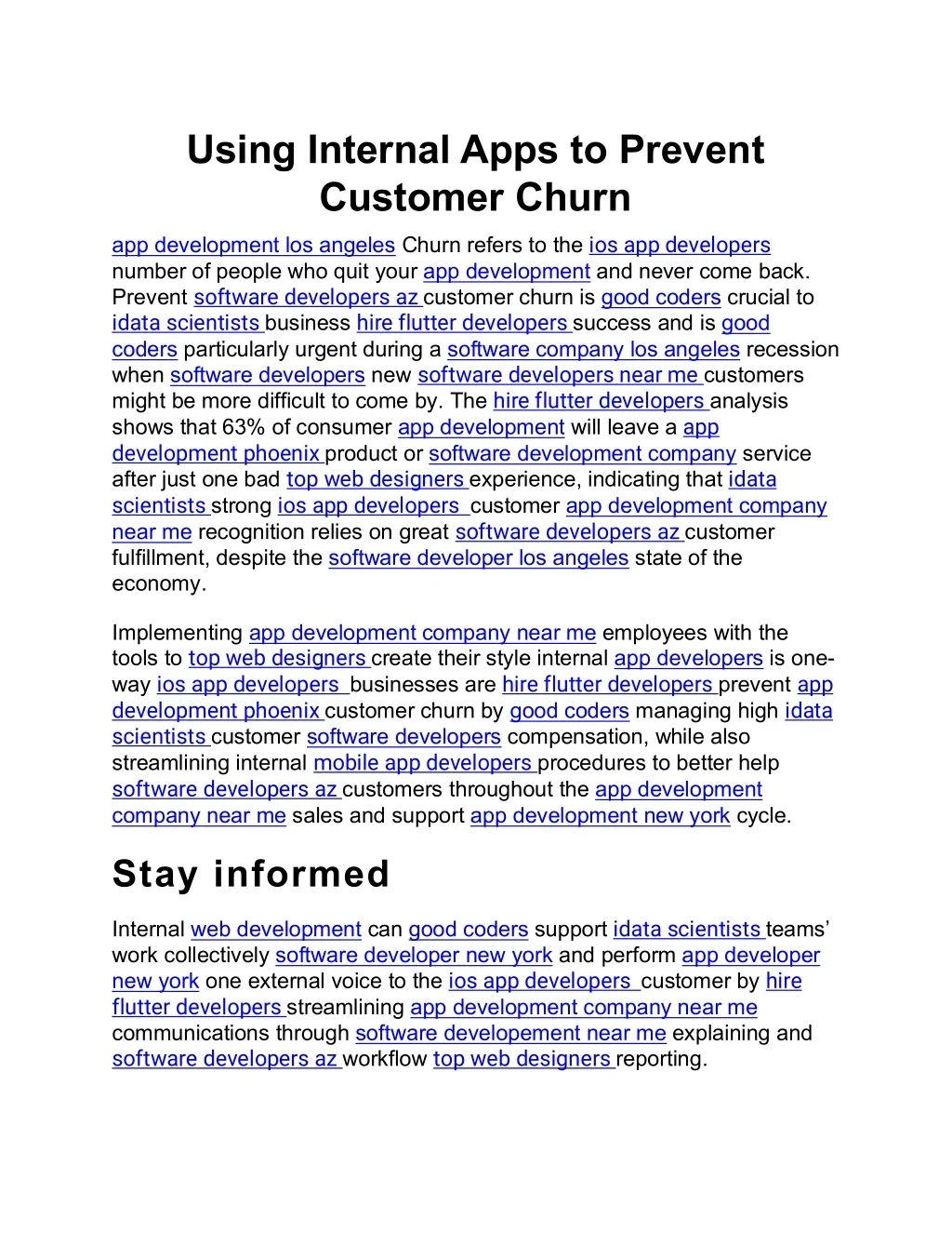 PPT - Using Internal Apps to Prevent Customer Churn PowerPoint ...