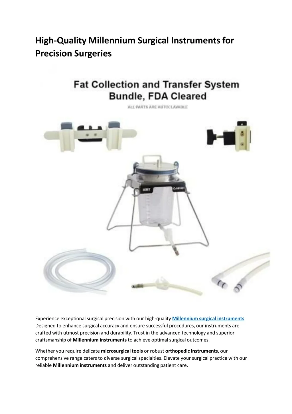 PPT - High-Quality Millennium Surgical Instruments for Precision ...
