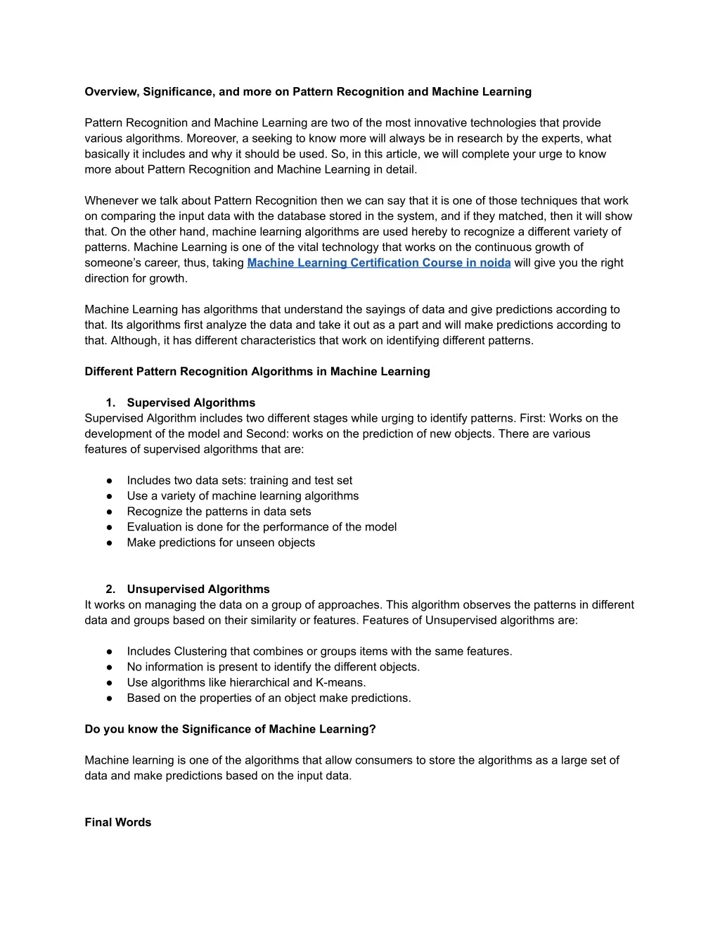 PPT - Overview, significance, and more on pattern recognition and ...