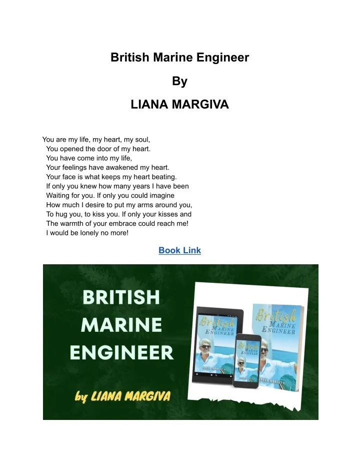 PPT - "British Marine Engineer" by Liana Margiva A Journey through ...