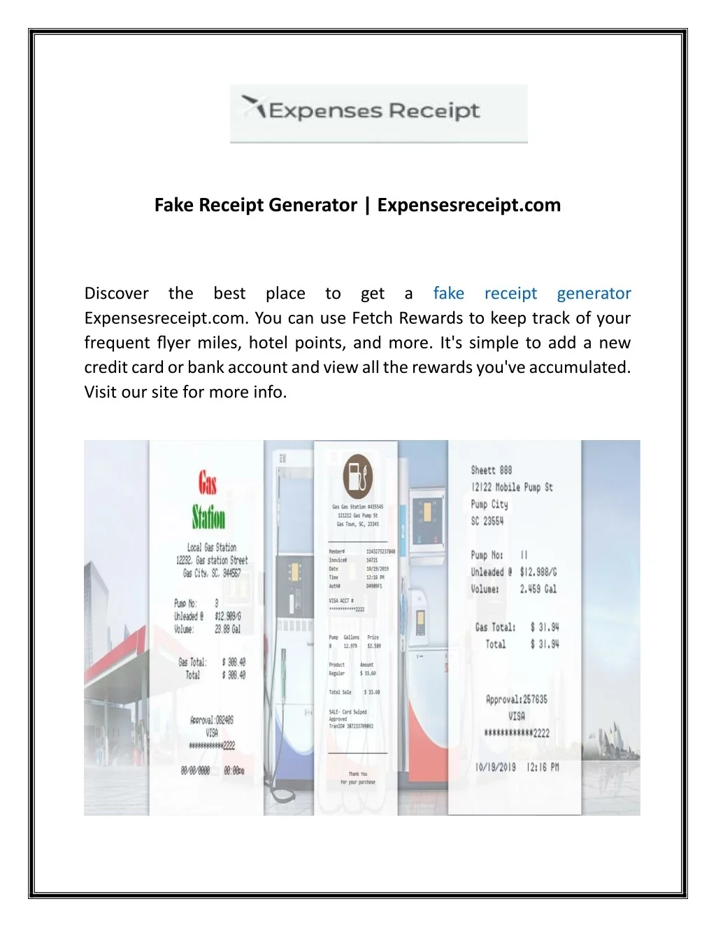 PPT - Fake Receipt Generator Expensesreceipt.com 3 PowerPoint ...