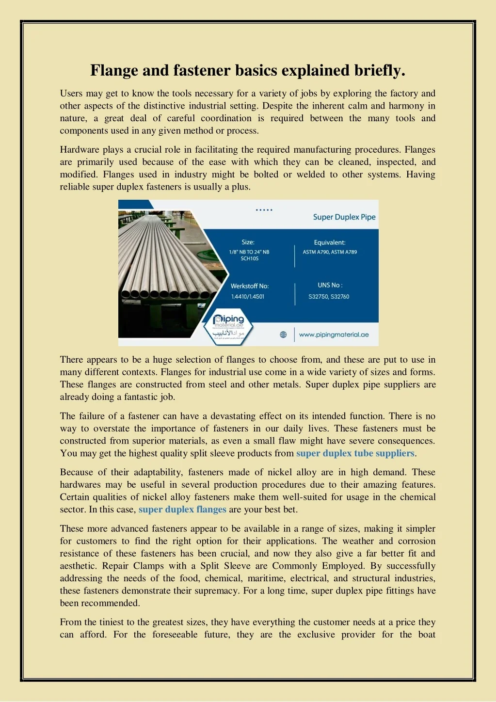 PPT - Flange and fastener basics explained briefly (1) PowerPoint ...