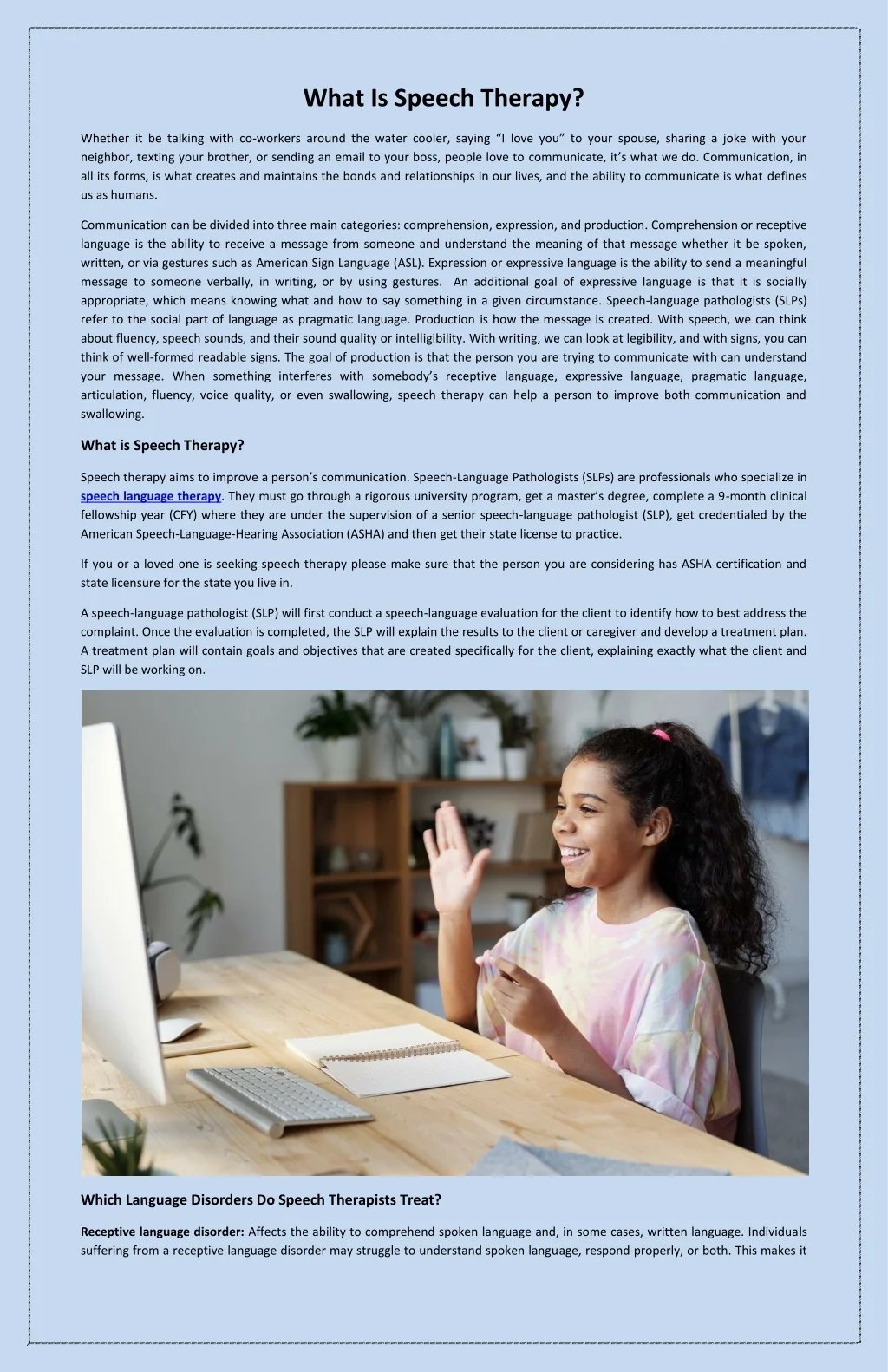 PPT - What Is Speech Therapy PowerPoint Presentation, free download ...