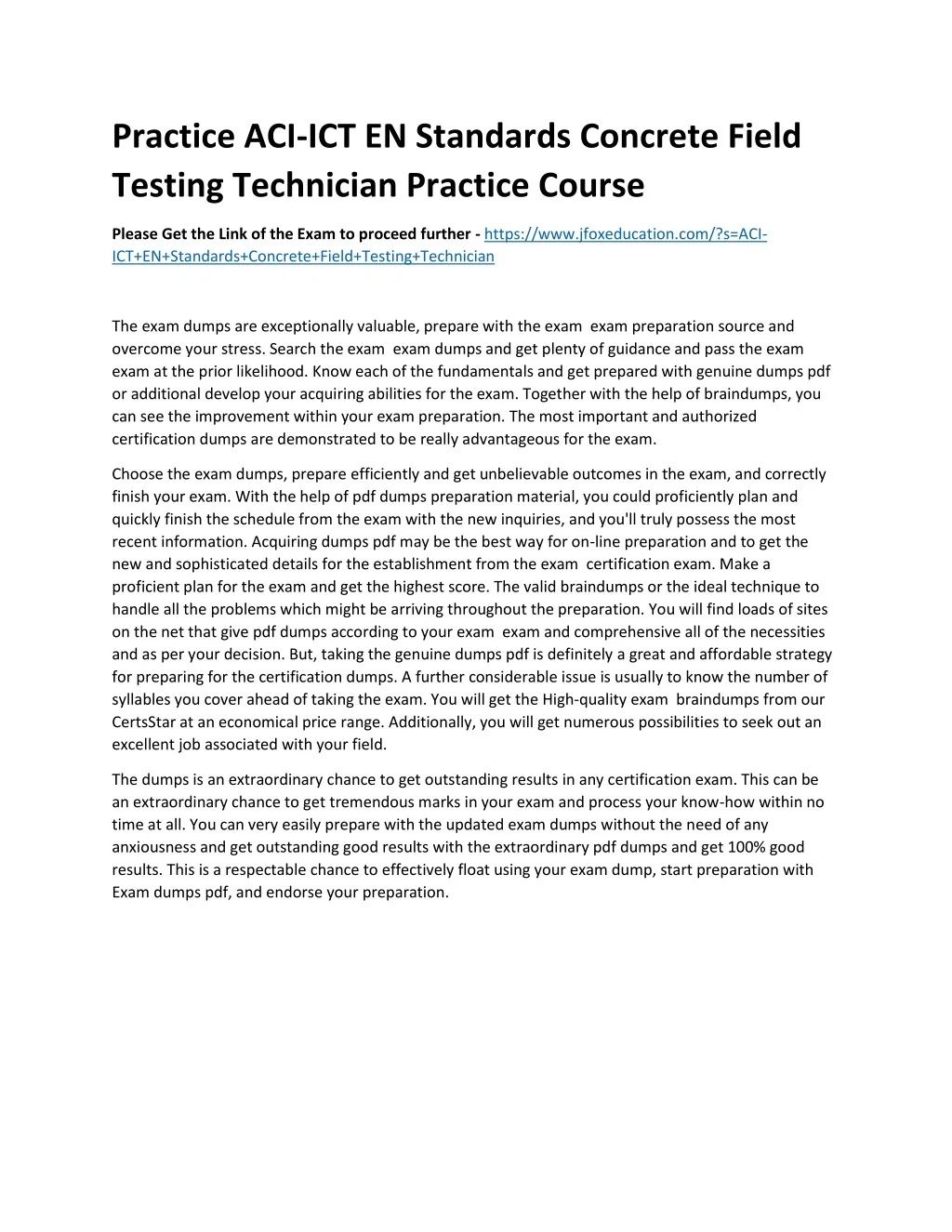 PPT - Practice ACI-ICT EN Standards Concrete Field Testing Technician ...