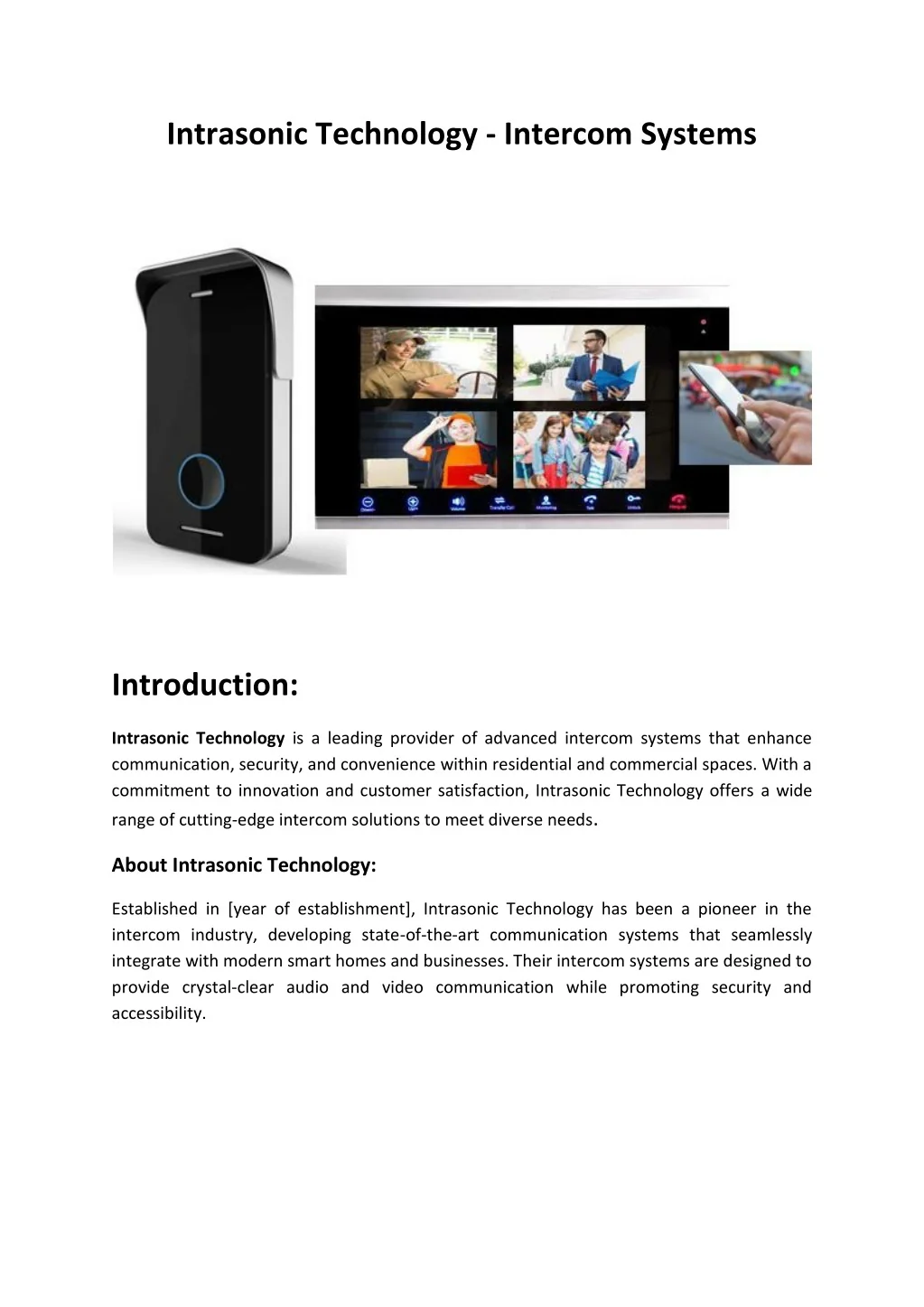 PPT - Intrasonic Technology - Intercom Systems PowerPoint Presentation - ID:12285378