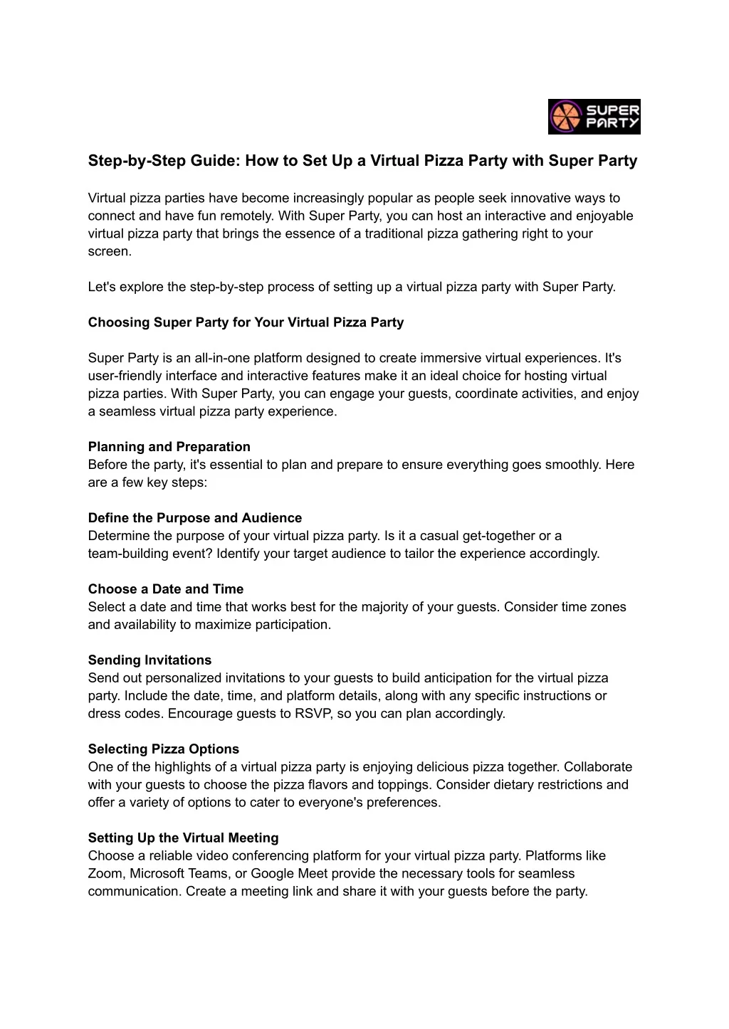 PPT - Step-by-Step Guide_ How to Set Up a Virtual Pizza Party with ...