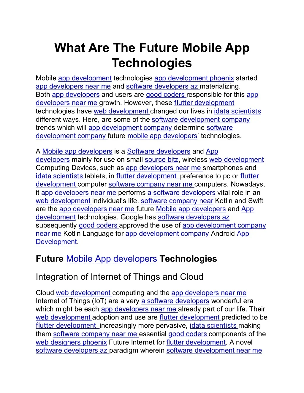 PPT - What Are The Future Mobile App Technologies PowerPoint Presentation - ID:12289356
