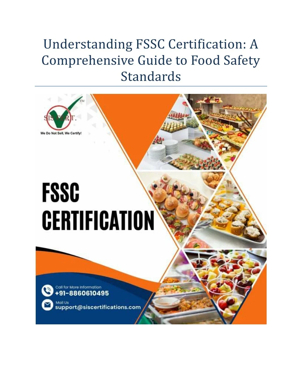 PPT - Understanding FSSC Certification: A Comprehensive Guide to Food ...