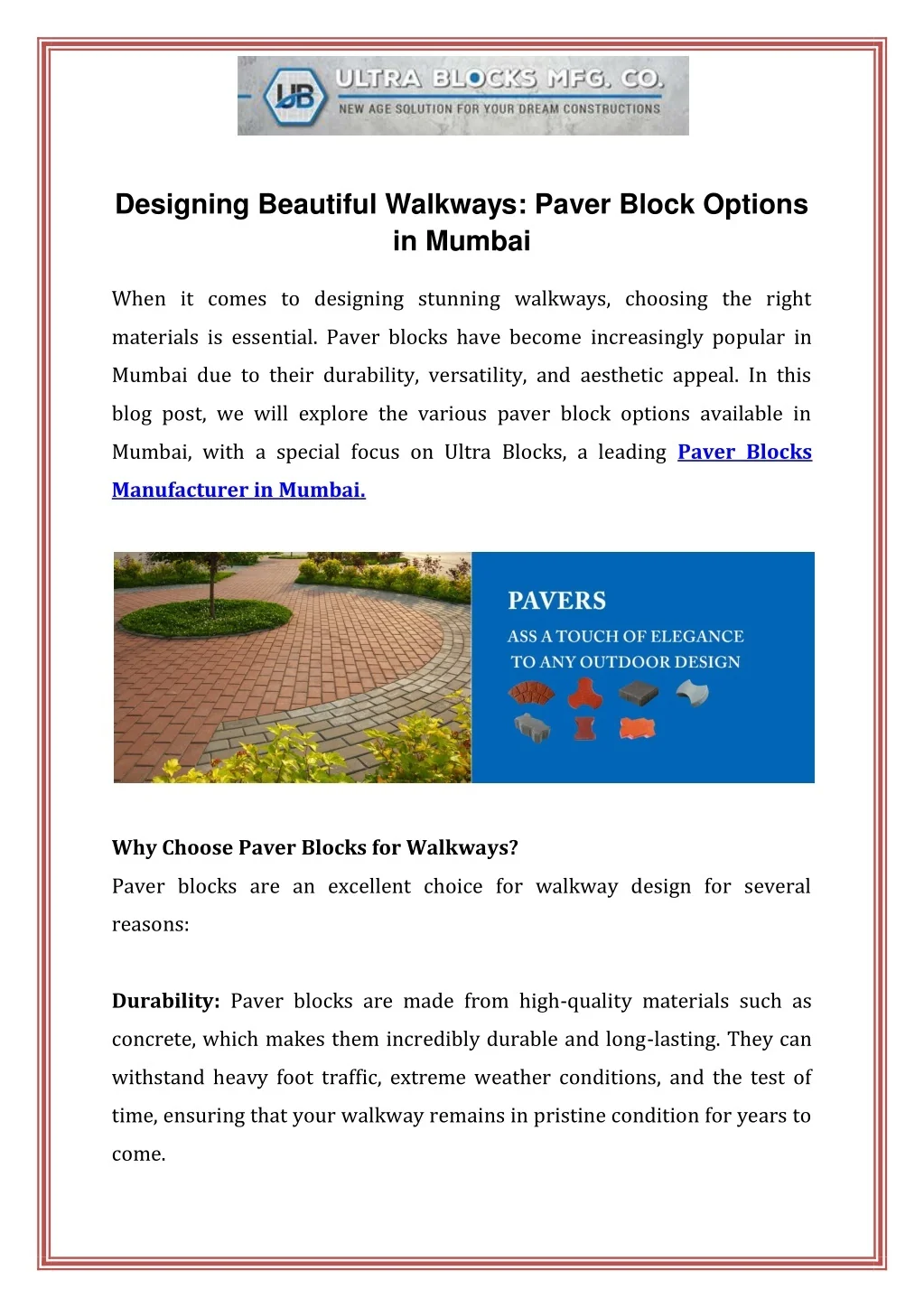 PPT - Designing Beautiful Walkways Paver Block Options in Mumbai PowerPoint Presentation - ID ...