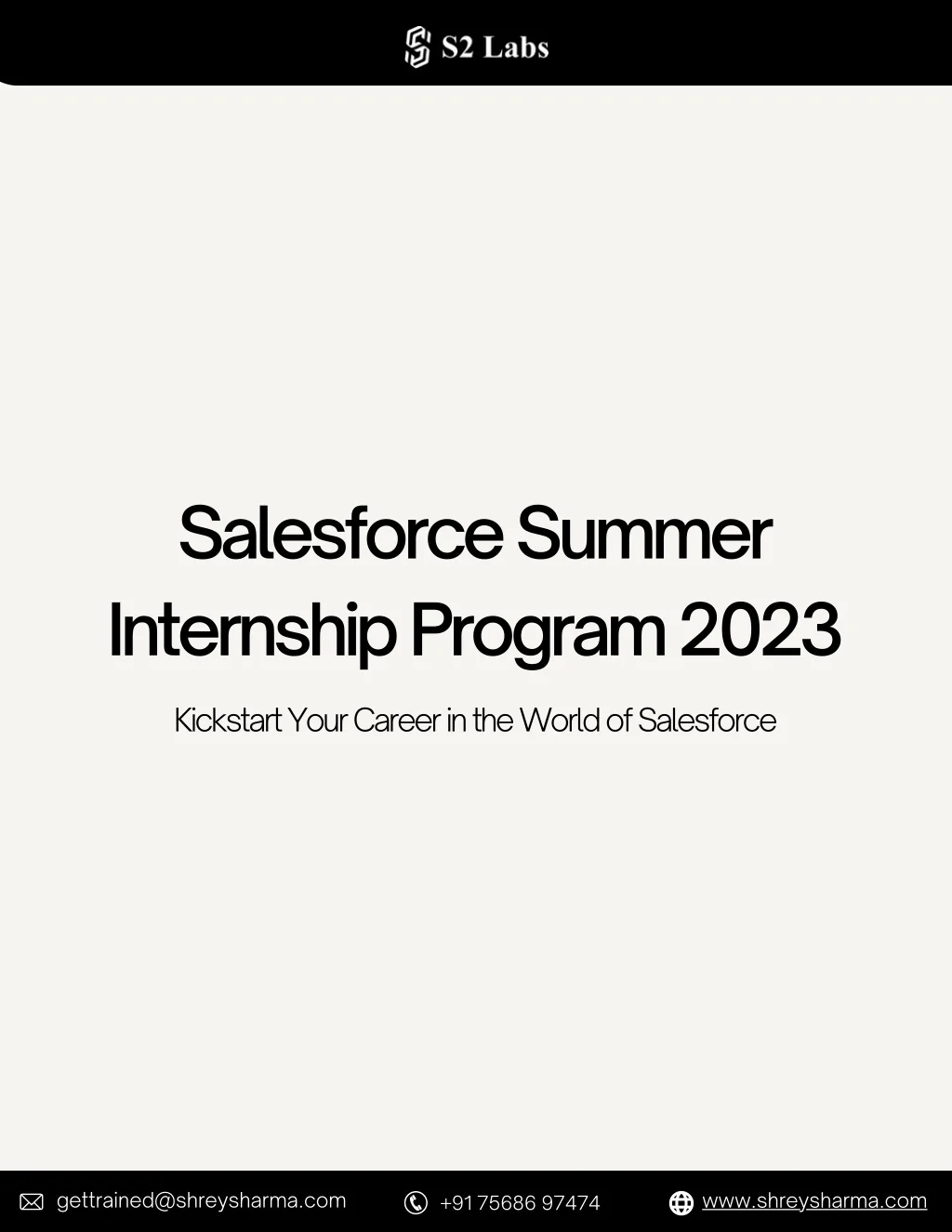 PPT - Salesforce Summer Internship Program 2023 PowerPoint Presentation - ID:12292112