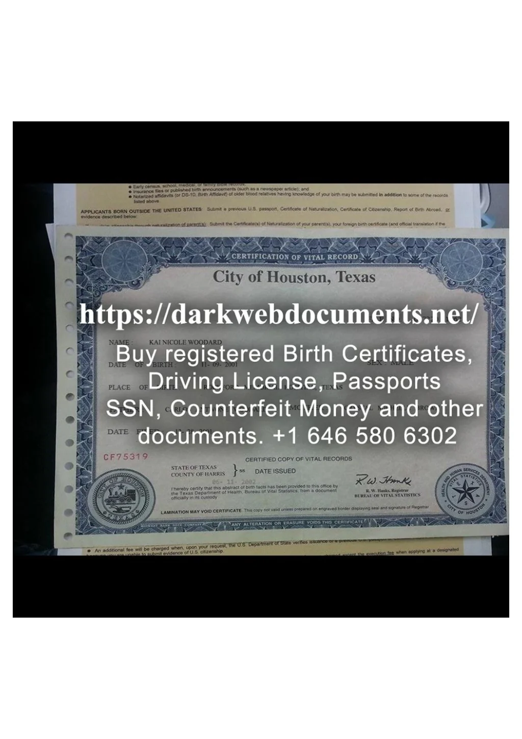 PPT - texas birth certificate Driving license, passports, SSN ...